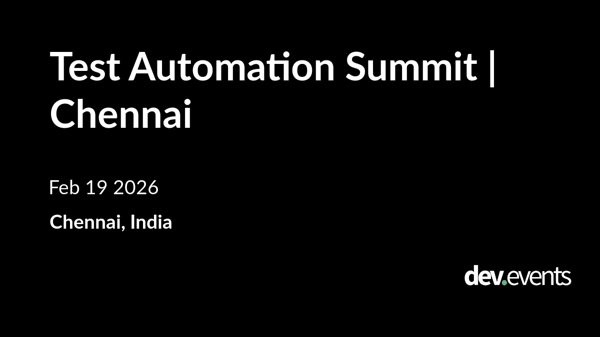 Test Automation Summit | Chennai