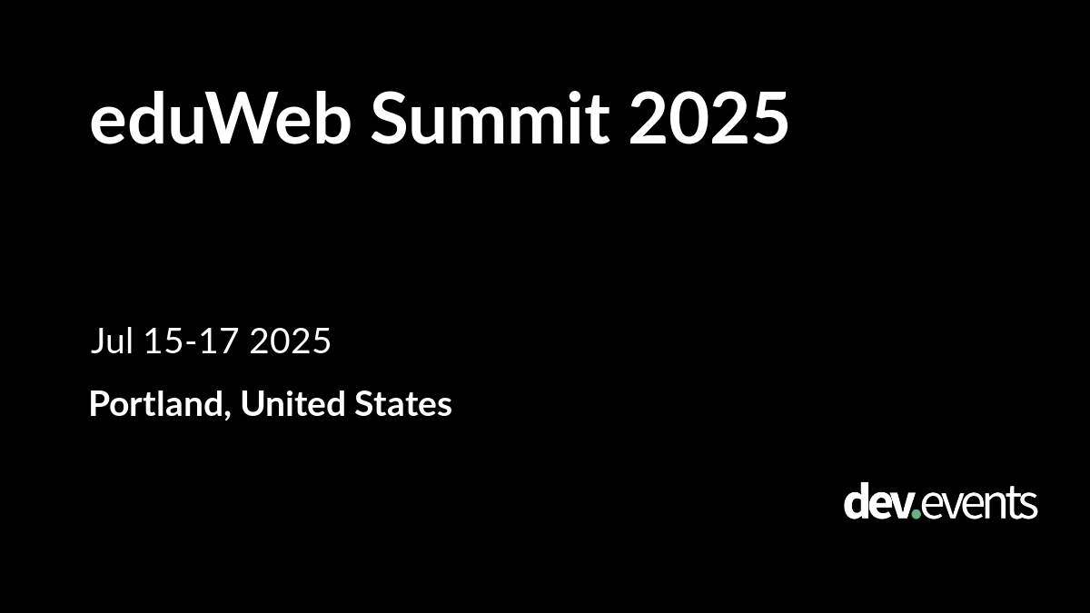 eduWeb Summit 2025