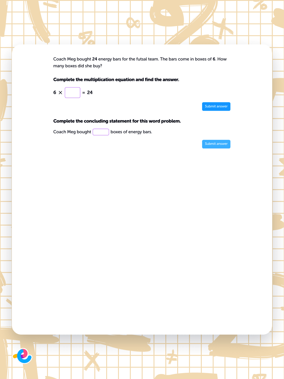 Missing Factors Multiplication Activity teaching resources | Edzo