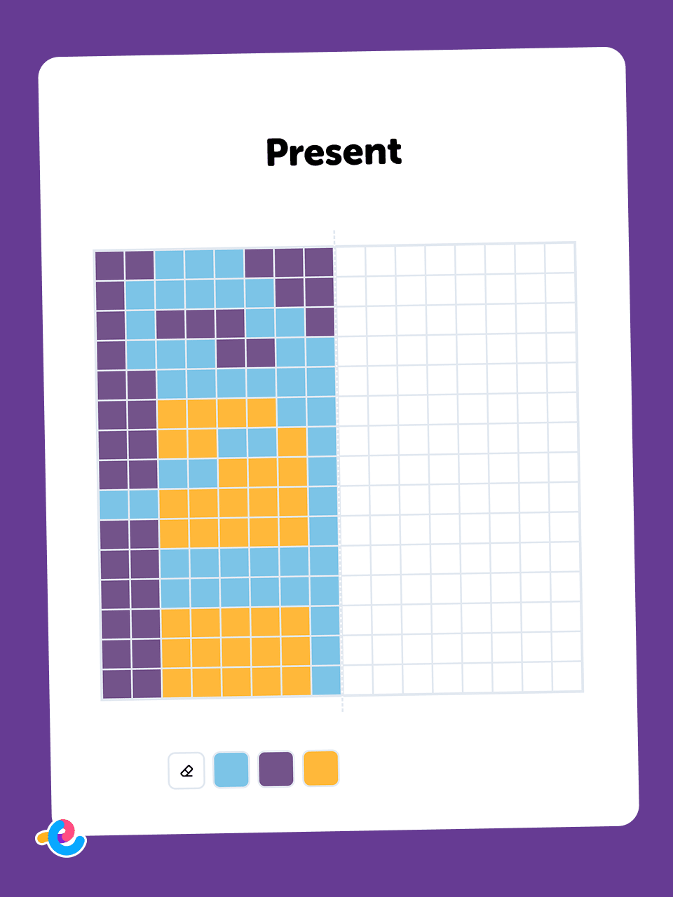 Symmetry Pixel Art - Present Activity teaching resources | Edzo