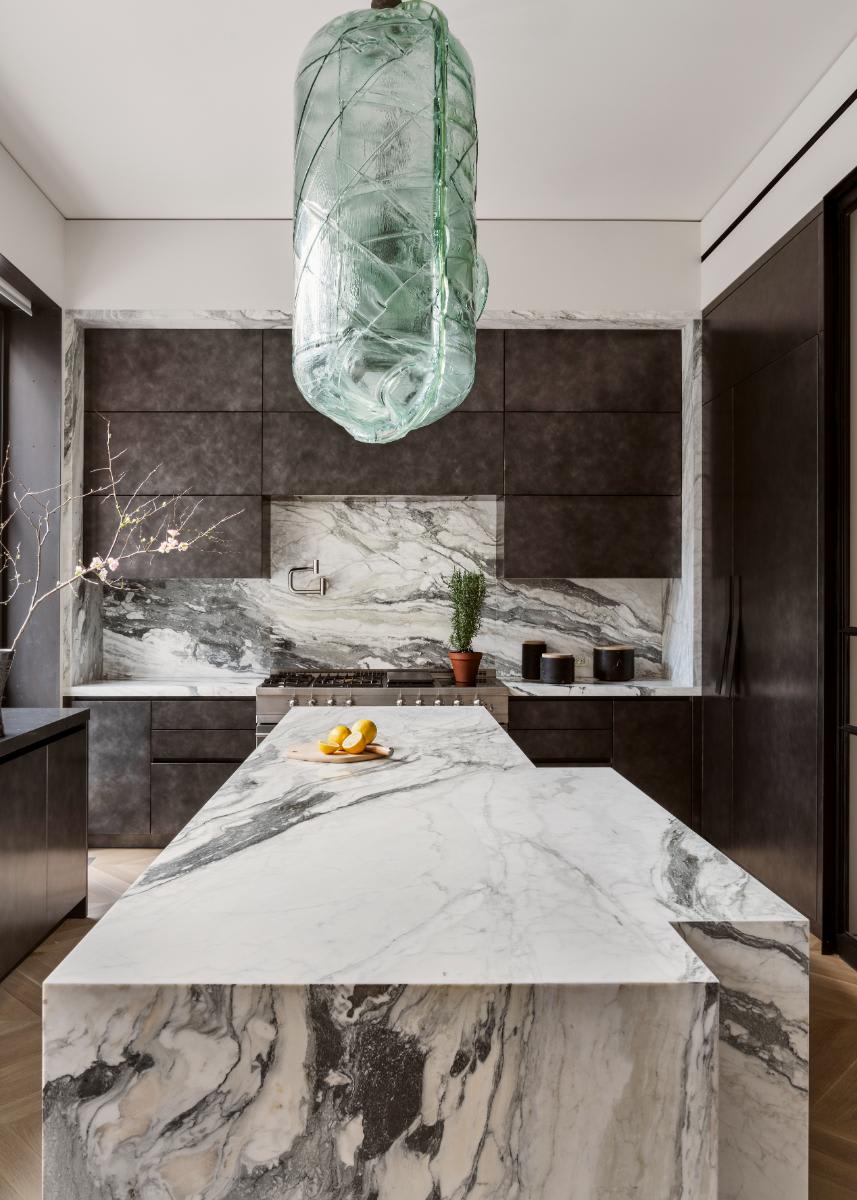 Kitchen Island Design Marble Modern Kitchens Marble Effect Gres