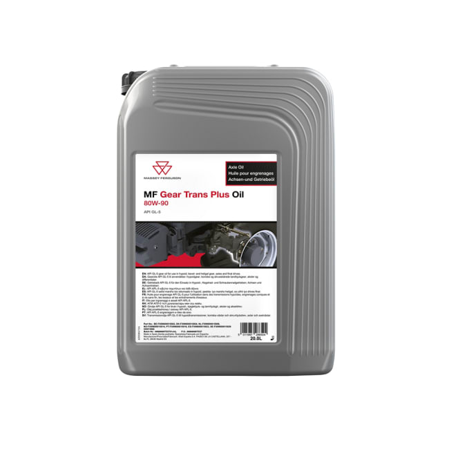 MF Gear Trans Plus Oil 80W-90 akselolje 20L - Eiksenteret