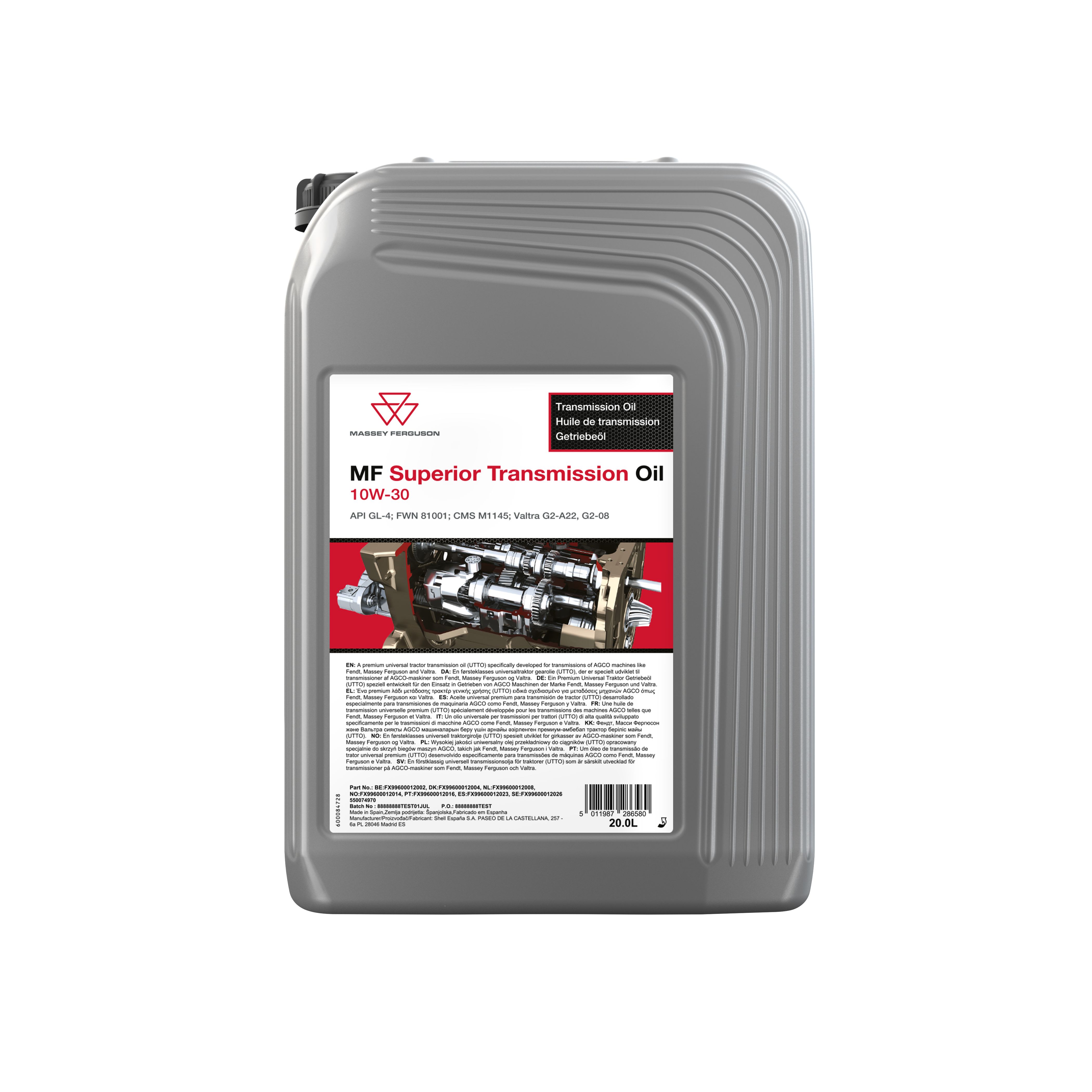 MF Superior Transmission Oil 10W-30 transmisjonsolje 20L - Eiksenteret