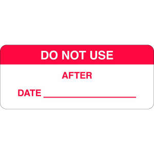 Brady 82590 Write-On Inspection Label, 1-1/2" x 5/8", DO NOT USE AFTER ...