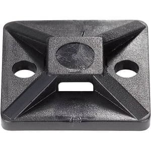 HellermannTyton MB3A 4-Way Polyamide Cable Tie Mount, 3/4" L x 3/4" W x ...