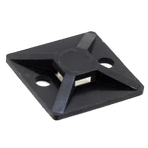 HellermannTyton MB3A 4-Way Polyamide Cable Tie Mount, 3/4" L x 3/4" W x ...