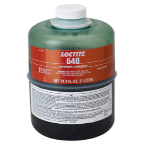 Loctite 648 High Strength Retaining Compound, 1L Bottle, Green | EIS