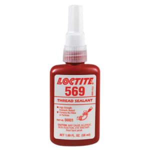 Loctite 569 Hydraulic Thread Sealant, 50mL Bottle, Brown, 10/Case | EIS