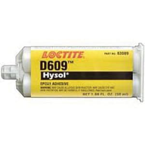Loctite D609 Hysol® Epoxy Adhesive, 50mL Dual Cartridge, Clear, 10/Case ...
