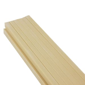 Rochling Glastic Glasrod® MTS Rectangular Solid Rod and Bar, 3/8" W x 1 ...