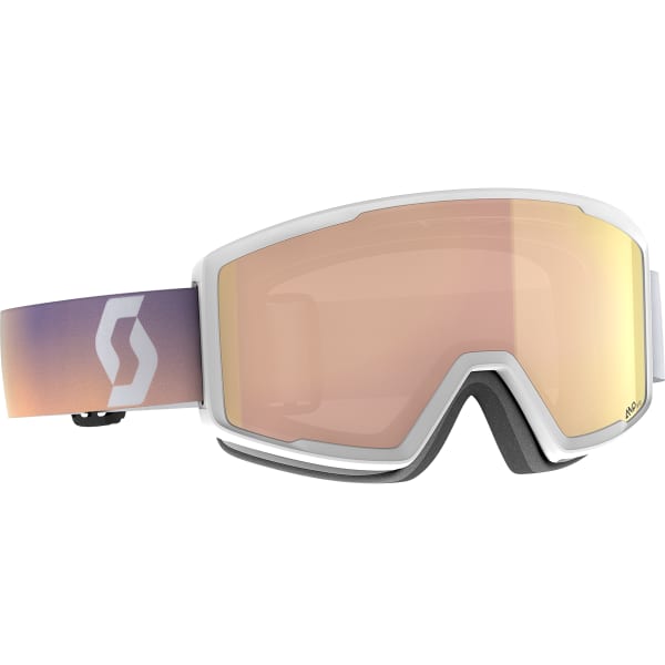 SCOTT-FACTOR PRO WHITE/SOFT PINK ENHANCER ROSE CHROME - Ski goggles