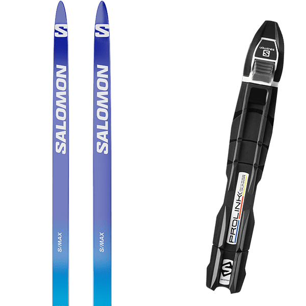 SALOMON-S/MAX SKATE JR + Fix - Cross-country ski set
