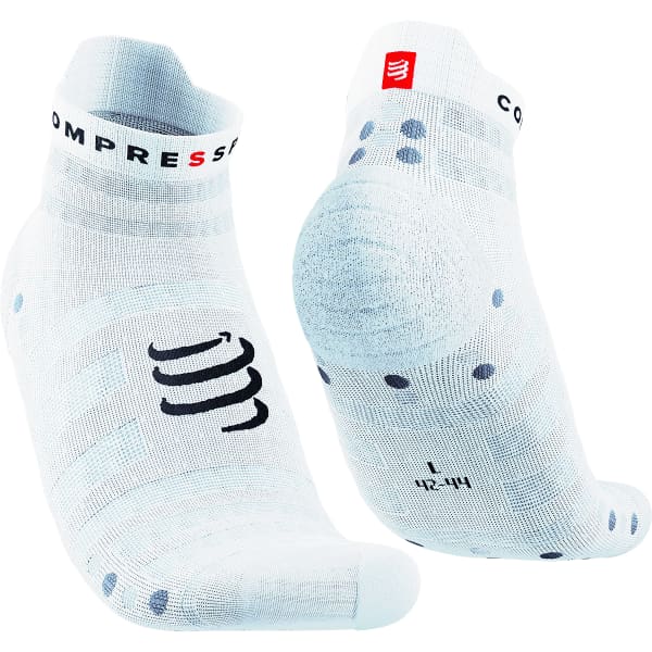 COMPRESSPORT-PRO RACING SOCKS V4.0 ULTRALIGHT RUN LOW WHITE/ALLOY ...