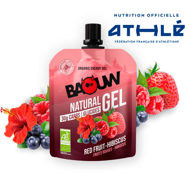 BAOUW GEL NATUREL BIO FRUITS ROUGES 85G Unicolore - Gels énergétiques