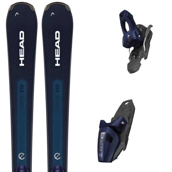 HEAD SHAPE E-V10 SW + PR 11 GW Unicolore - Pack ski