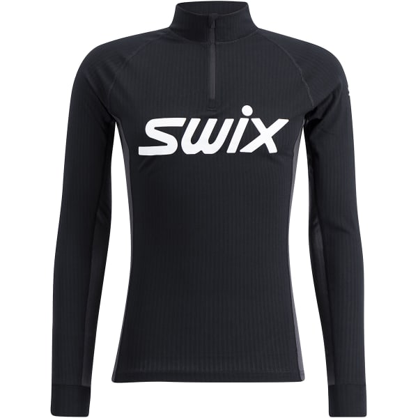 SWIX-RACEX CLASSIC HALF ZIP M BLACK/PHANTOM - T-shirt ski de fond