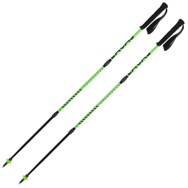 LACAL QUICK STICK CARBONE 120 FLUO GREEN/BLACK - Bastão trail