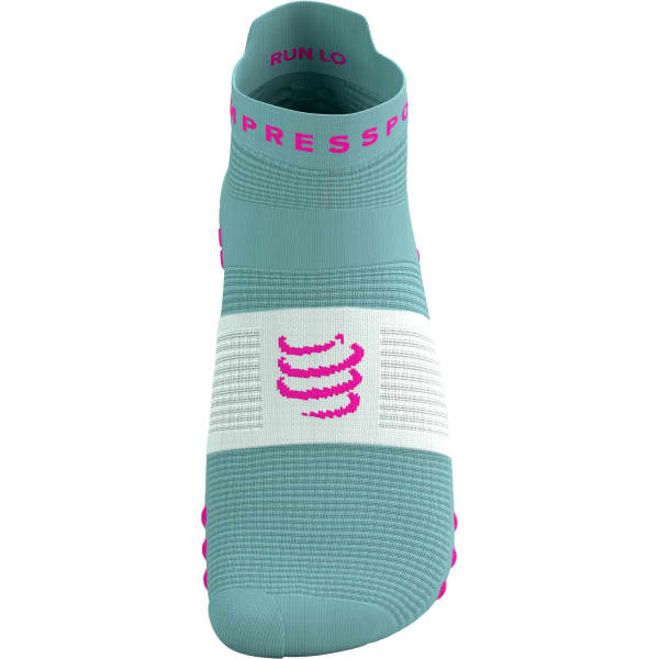 COMPRESSPORT PRO RACING SOCKS V4.0 RUN LOW ETHER/NEON PINK - Chaussette ...