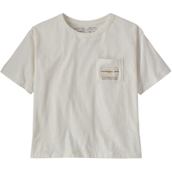 PATAGONIA-W'S '73 SKYLINE ORGANIC EASY CUT POCKET TEE BIRCH WHITE - T-shirt