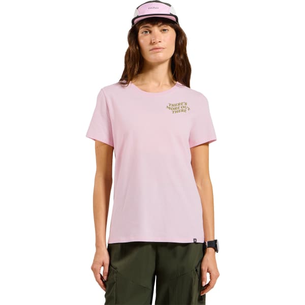 ODLO COTTON BLEND THERE'S MORE OUT THERE HYPER PINK - Hiking T-shirt