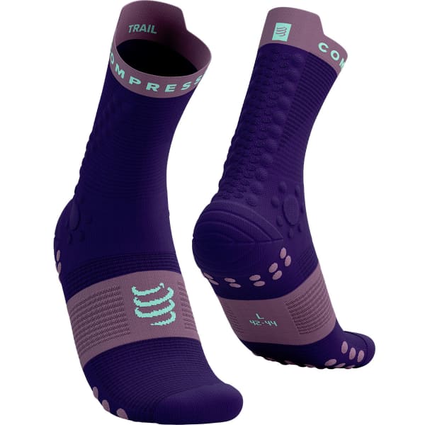 COMPRESSPORT PRO RACING SOCKS V4.0 TRAIL PURPLE GRAPE Running socks