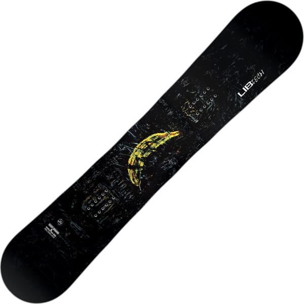 LIB TECH SKATE BANANA BLACK/YELLOW - Planche de snowboard
