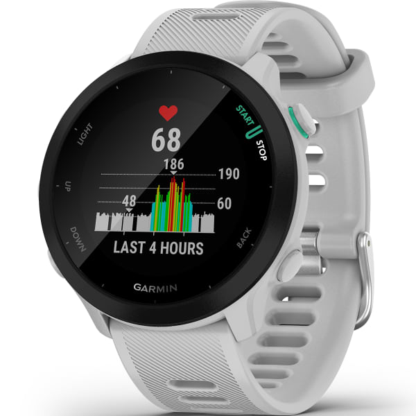 GARMIN-FORERUNNER 55 WHITESTONE - Cardio GPS watch GARMIN-FORERUNNER 55 WHITESTONE - Cardio GPS watch