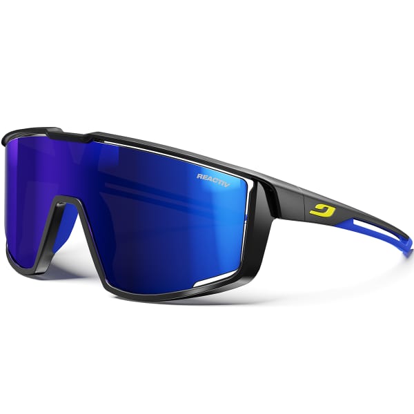JULBO FURY BLACK/BLUE - Lunette de soleil sport