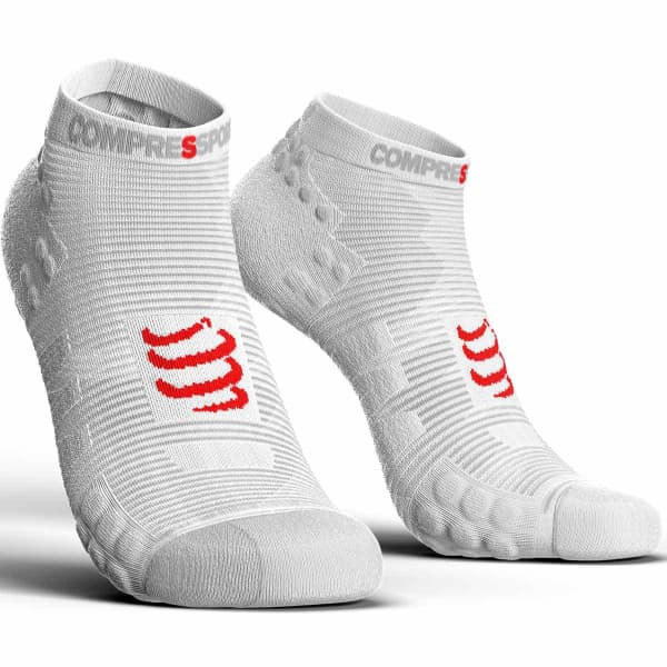 COMPRESSPORT-PRO RACING SOCKS V3.0 RUN LOW WHITE - Chaussette running