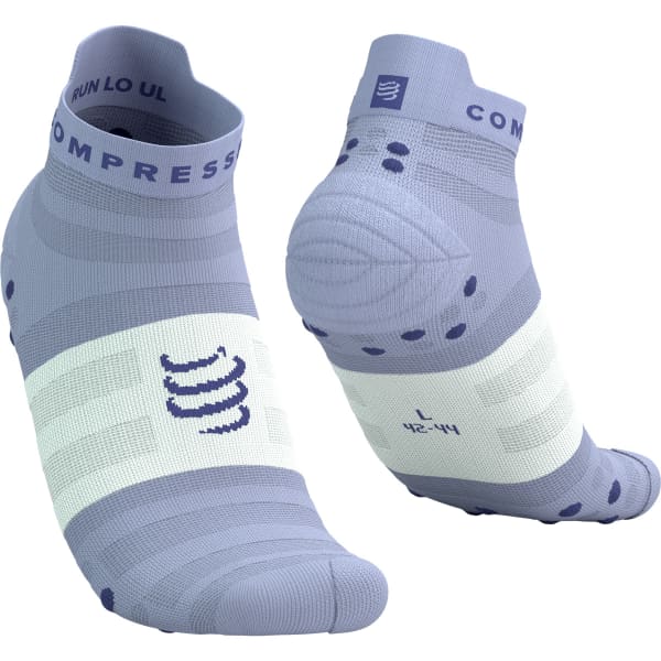 COMPRESSPORT PRO RACING SOCKS V4.0 ULTRALIGHT RUN LOW LAVENDER/WHITE ...