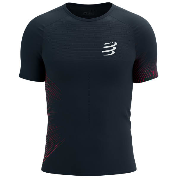 COMPRESSPORT PERFORMANCE SS TSHIRT M SALUTE/HIGH RISK RED - T-shirt running