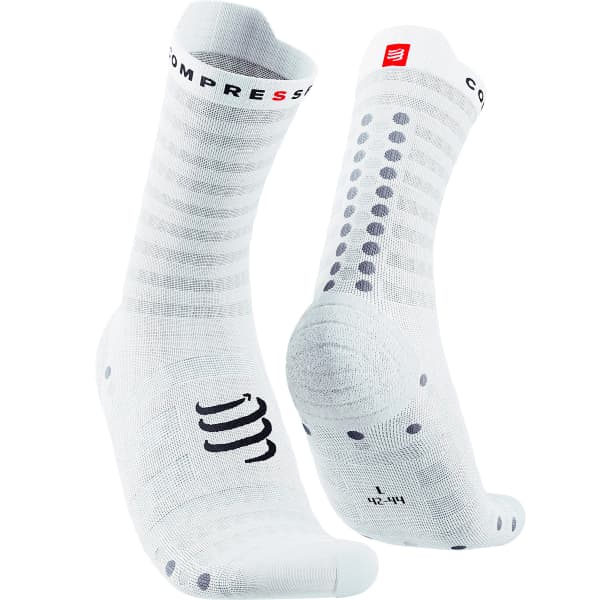COMPRESSPORT-PRO RACING SOCKS V4.0 ULTRALIGHT RUN HIGH WHITE/ALLOY ...