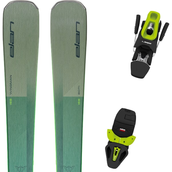 ELAN WINGMAN 80 TI + EL 10.0 GW SHIFT GREY/GREEN - Skiset