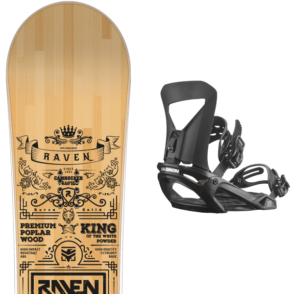 RAVEN SOLID CLASSIC + Fix - Paquete snowboard