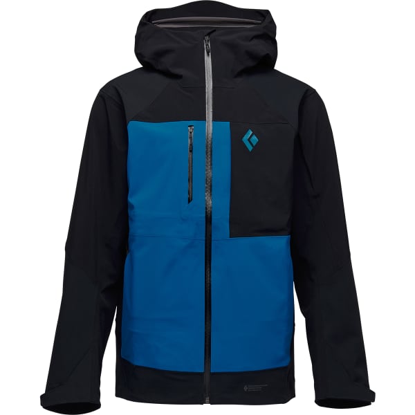 BLACK DIAMOND RECON STRETCH PRO SHELL BLACK/KINGFISHER - Ski jacket