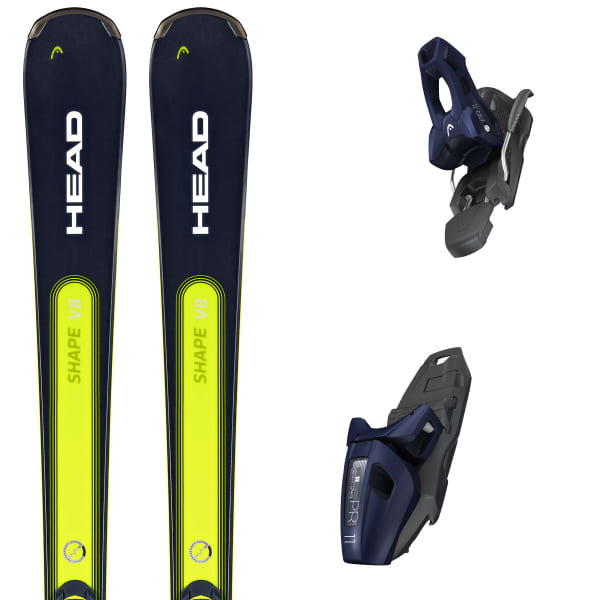 HEAD SHAPE E-V8 SW + PR 11 GW Unicolore - Alpine ski set