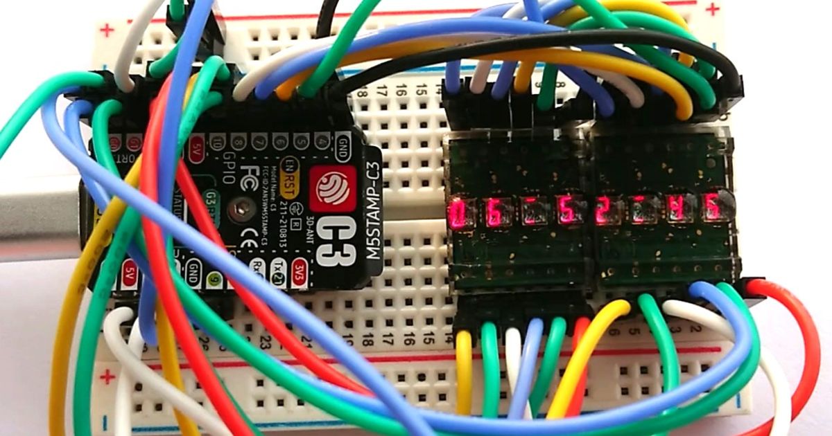 17セグメントLEDディスプレイHPDL-1414を動かす by airpocket | elchika