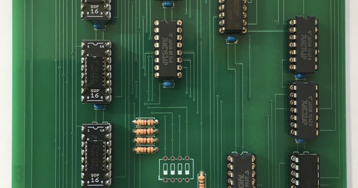 4bitの自作CPU by nichicon | elchika