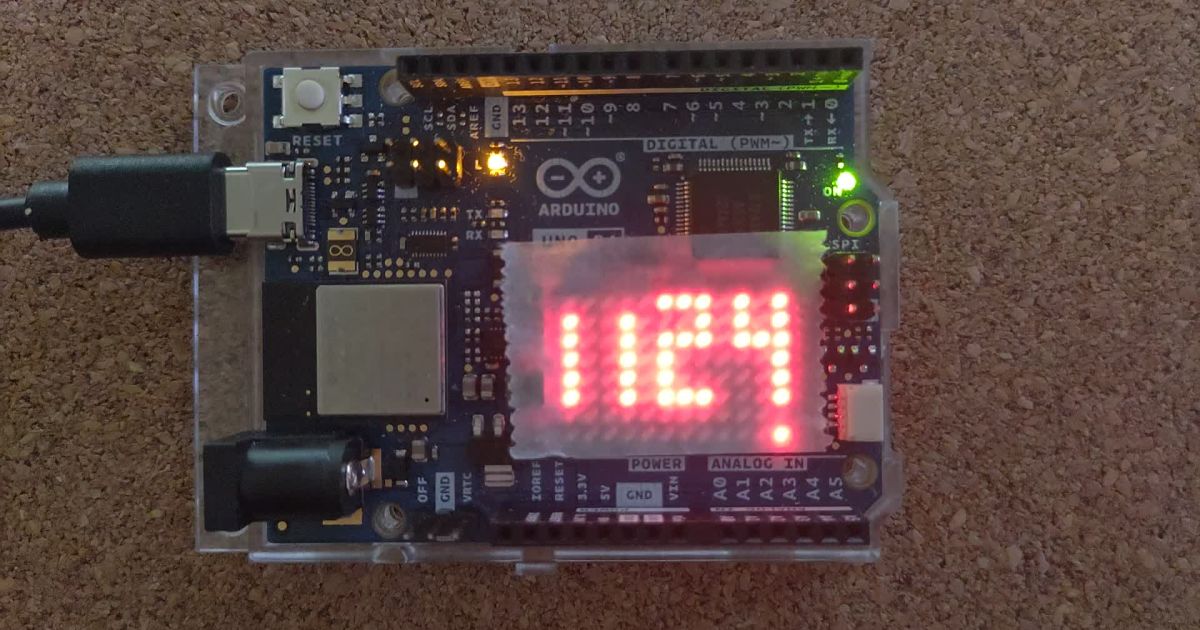 [追加ハード不要] Arduino UNO R4 wifi を積んどくくらいなら時計にしちゃおう。 by TakSan0 | elchika