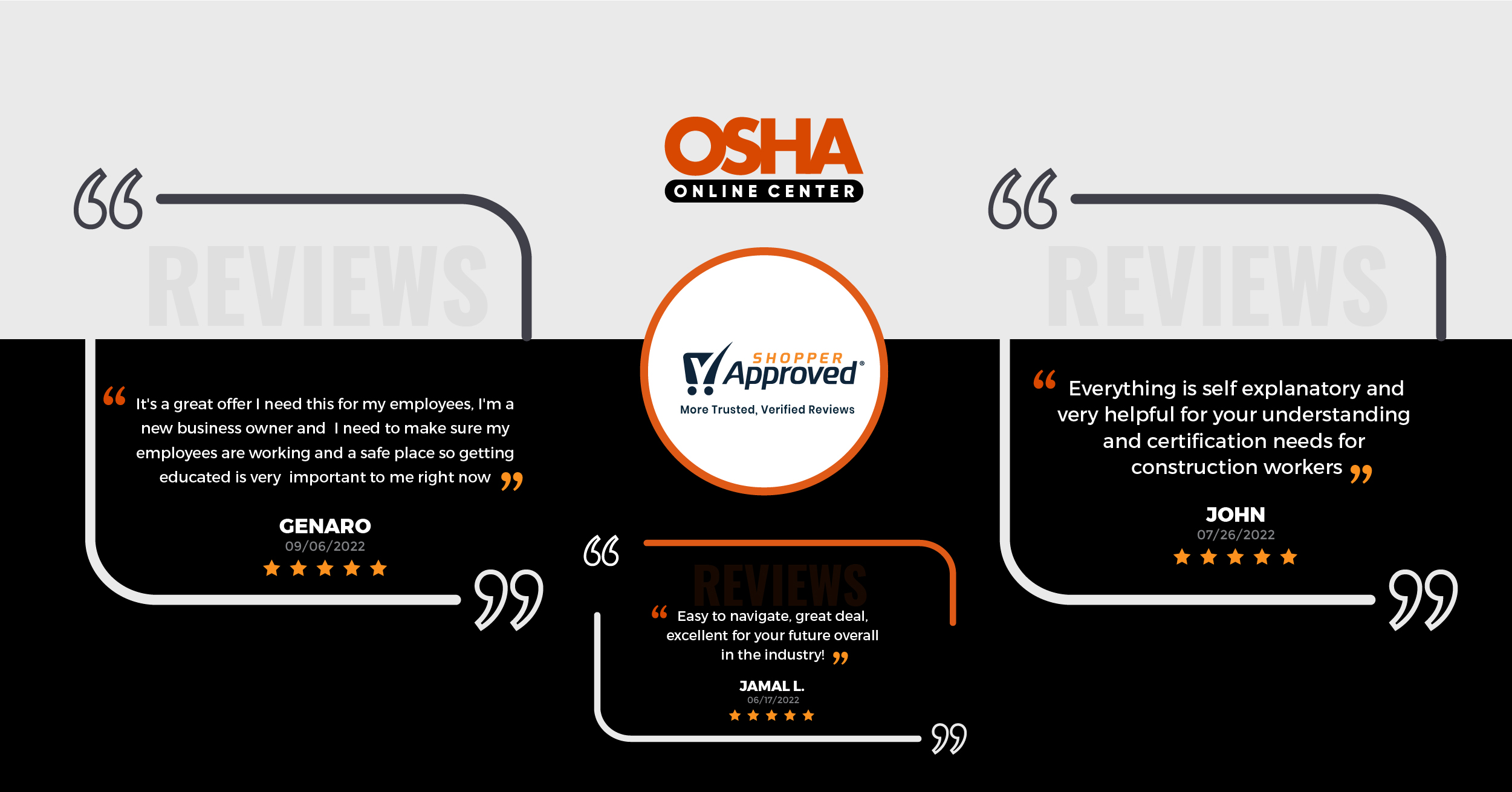 OSHA Training Reviews | OSHA Online Center