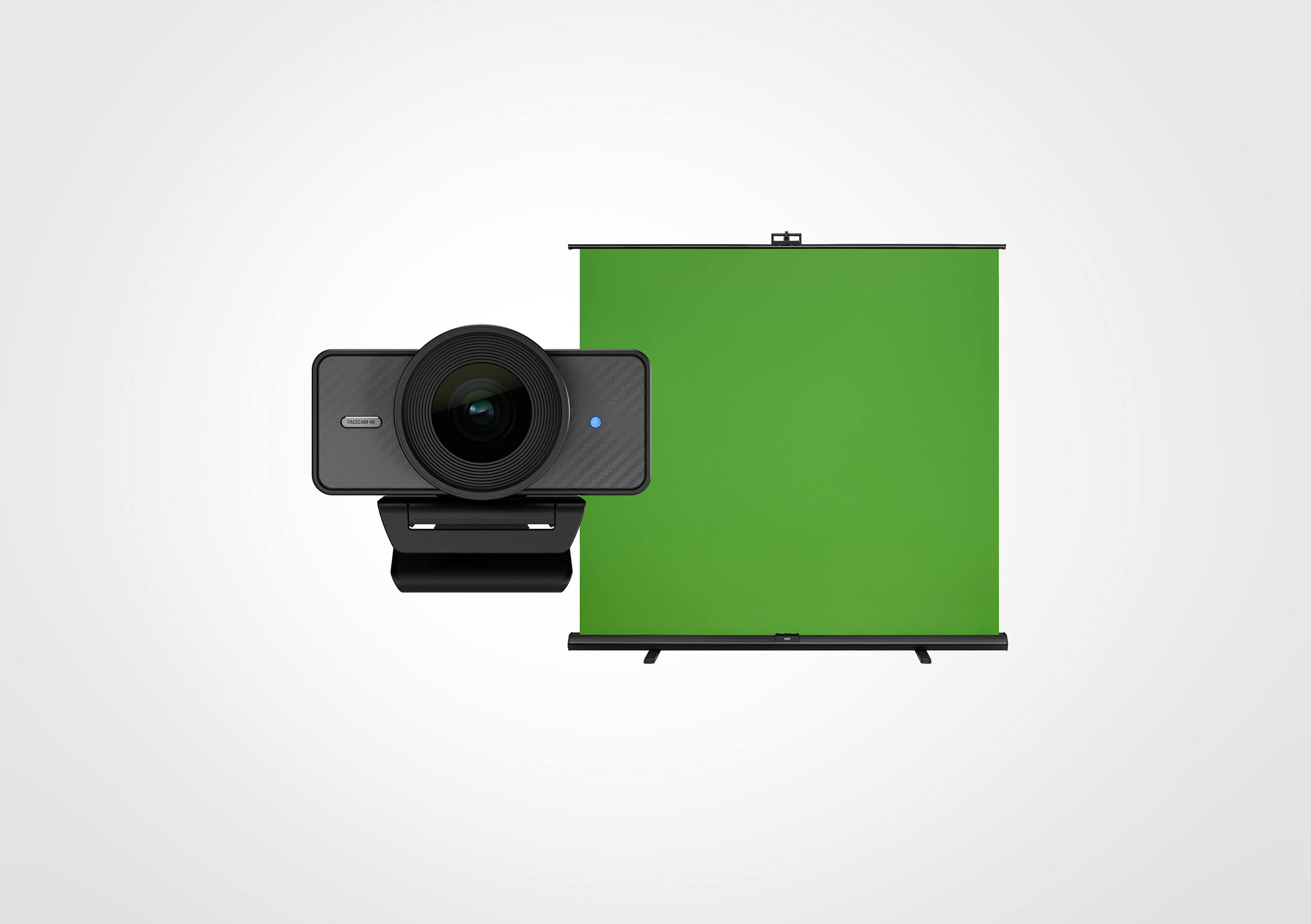 Facecam 4K (Carbon) y Green Screen XL Paquete | Elgato