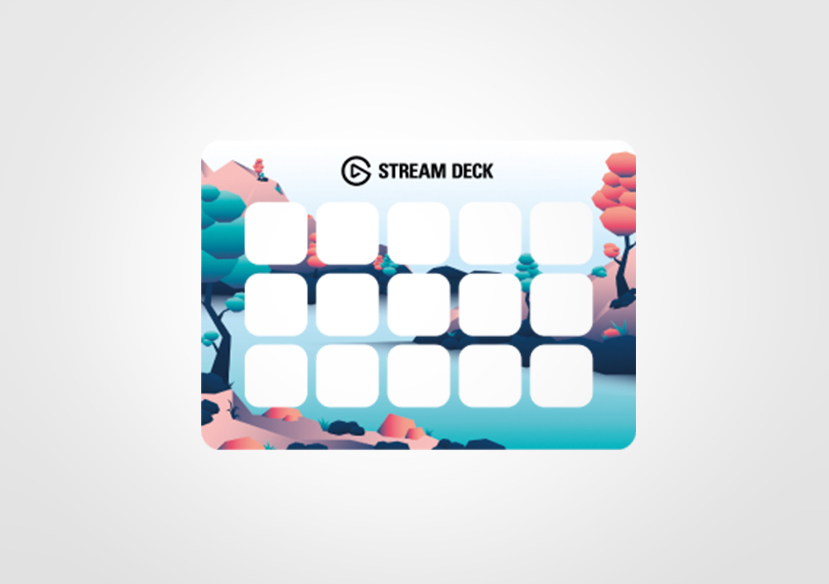 Stream Deck Low Poly Faceplate