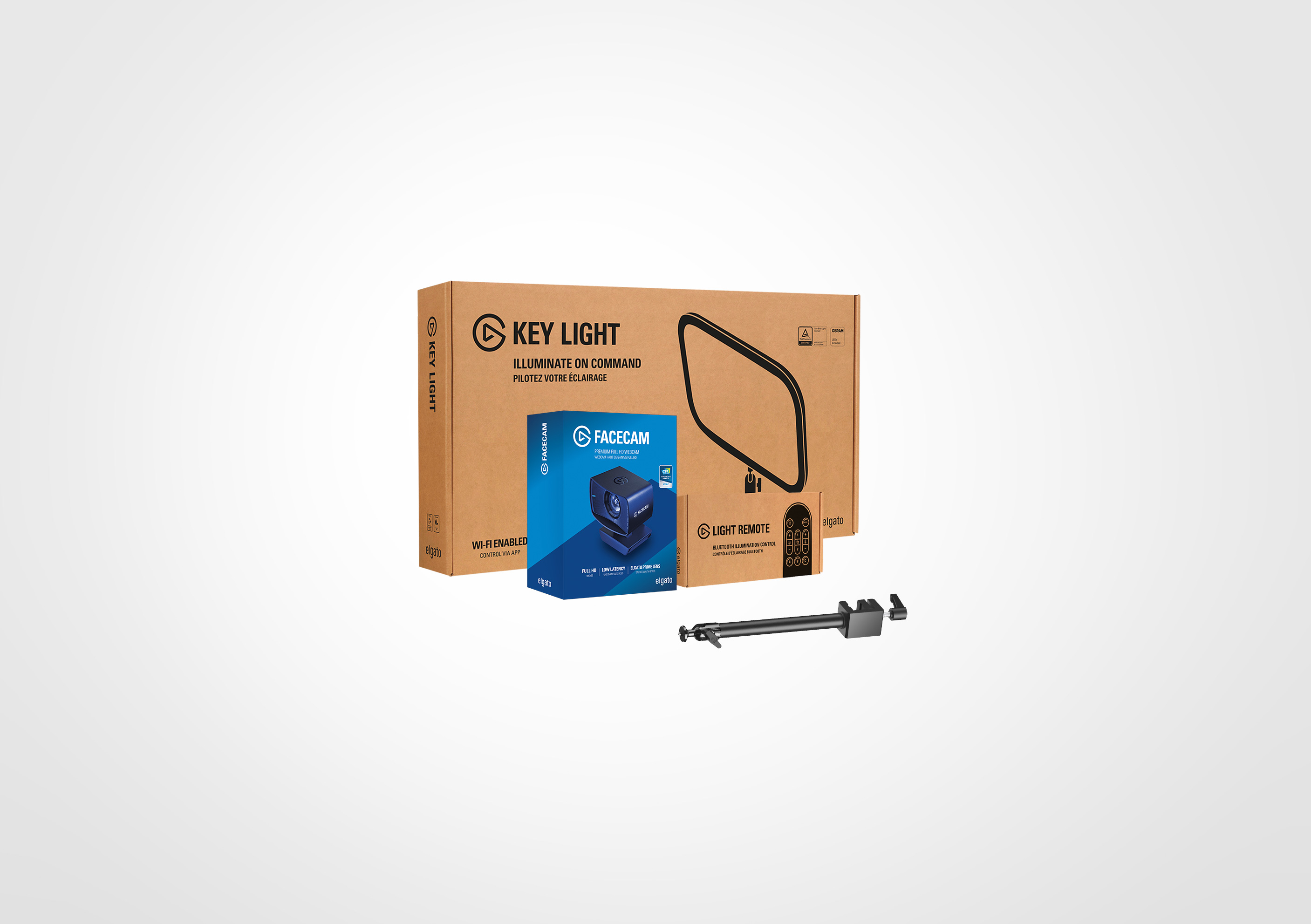 Key Light Solo Bundle - Solid HD Remote | Elgato