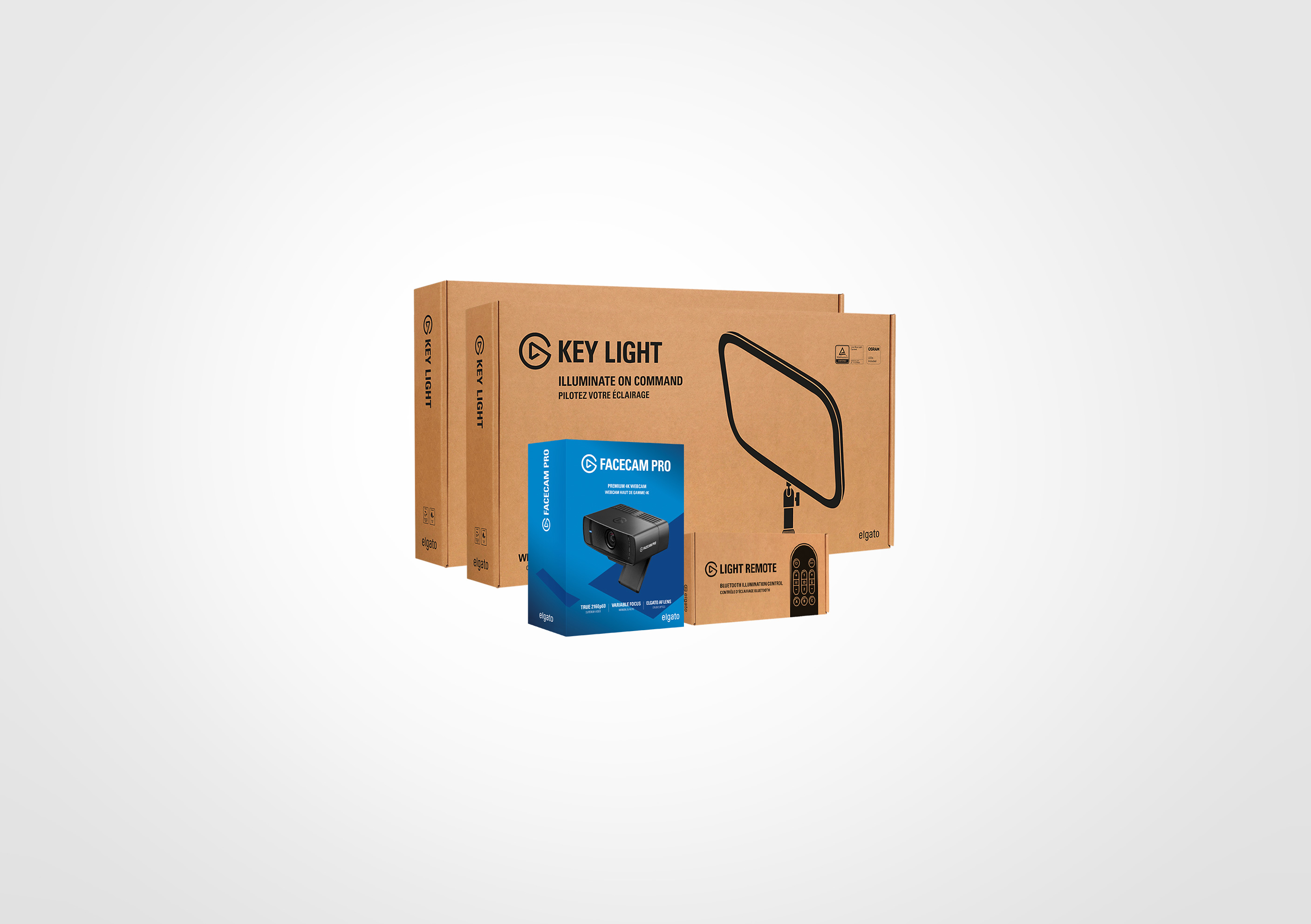 Key Light Bundle - Remote Facecam Pro | Elgato