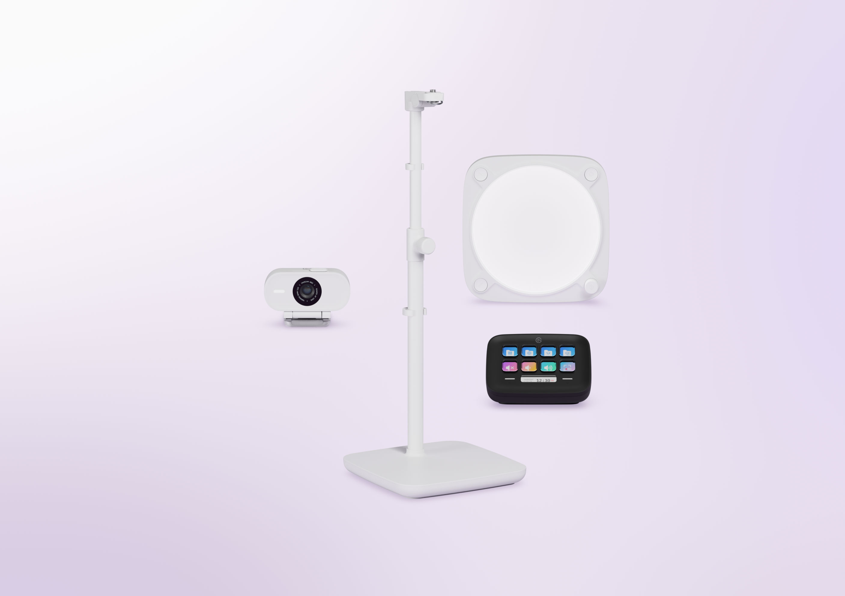 Camera, Control (Black) and Light (Stand) Bundle | Elgato