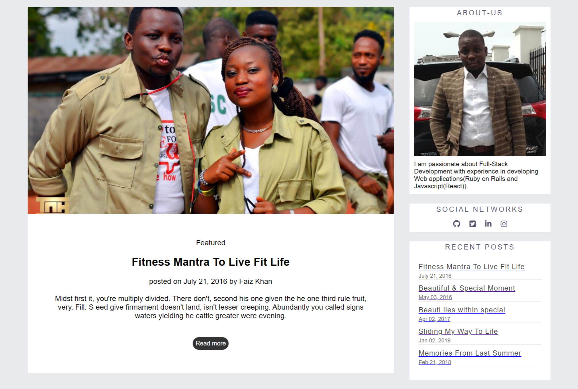 GitHub - Elijahscriptdev/react-blog: This is a personal blog website ...