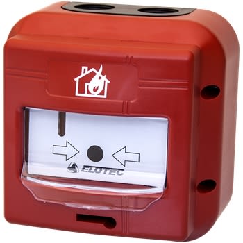 Manuell melder, adresserbar med isolator, IP67 Elotec AS
