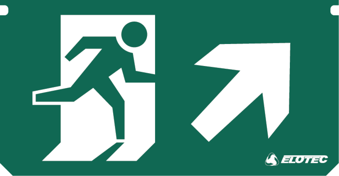 Piktogram for ELORAY-PICT, Diagonal opp Elotec AS