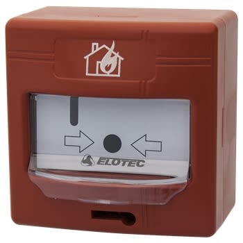 Manuell melder, adresserbar med isolator, resettbar Elotec AS