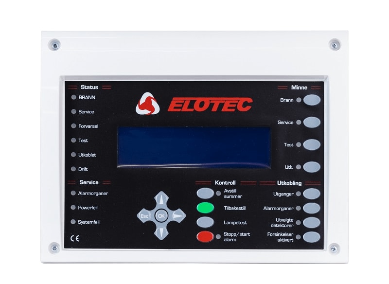 Betjeningspanel/repeater for ELOTEC M20/M40 (nettverk), norsk, hvit ...